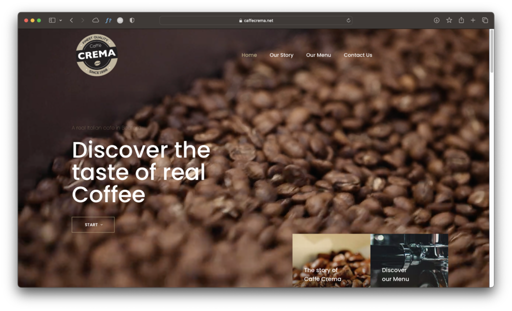 Caffe Crema - SIMPLY CREATIVE AGENCY