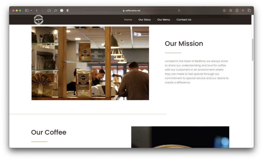 Caffe Crema - SIMPLY CREATIVE AGENCY