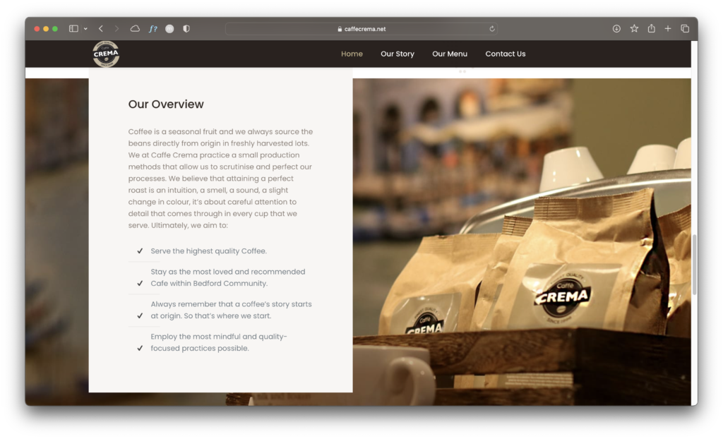 Caffe Crema - SIMPLY CREATIVE AGENCY