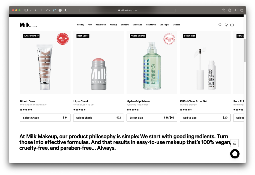 Milk Makeup - SIMPLY CREATIVE AGENCY